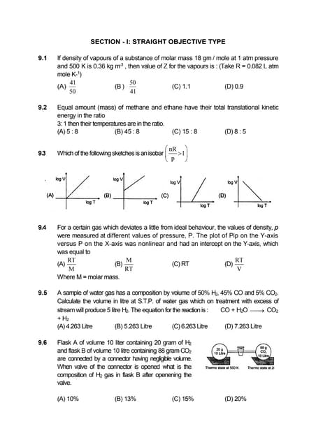 PAST YEAR IGCSE (P2-MCQ) | THERMAL PHYSICS | PDF | Chemistry | Science