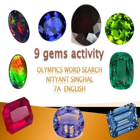 9gems activity MADE BY NITYANT | PPT