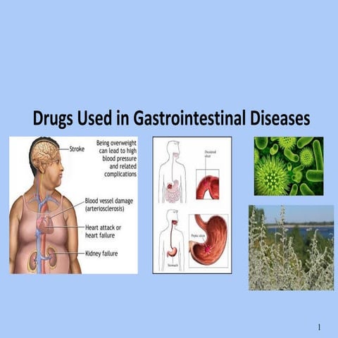 Pharmacology of Gastrointestinal Diseases | PPT