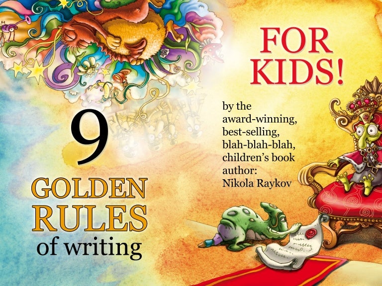 9 golden rules of writing for kids
