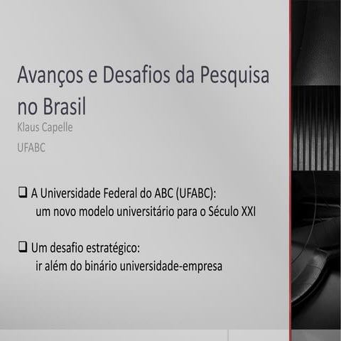 A pedagogia interdisciplinar da Federal do ABC - Klaus Capelle, reitor ...