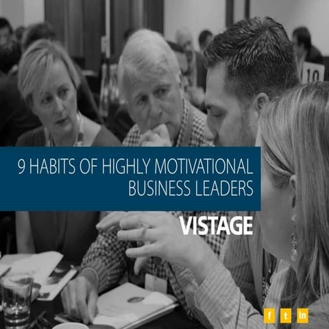 9 Habits of Highly Motivational Business Leaders | PDF
