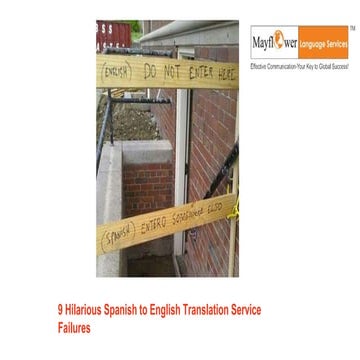 9 hilarious spanish to english translation services failures | PPT