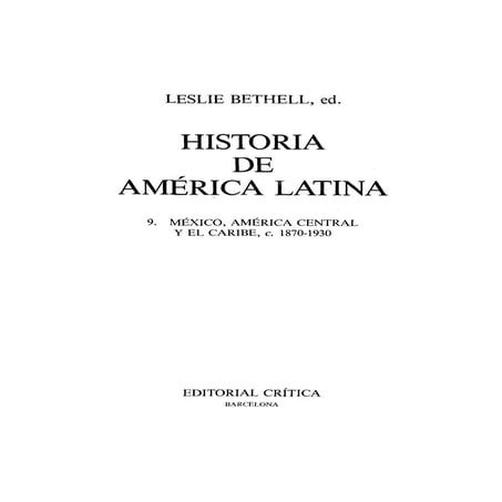 9 historia de america latina leslie bethell ed cambrige university | PDF