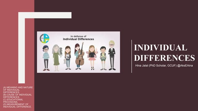 Individual difference | PPTX