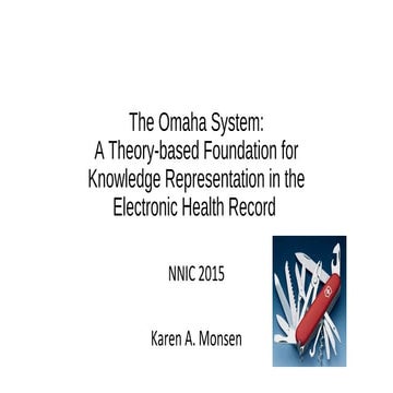 The Omaha System: A Theory-based Foundation for Knowledge ...