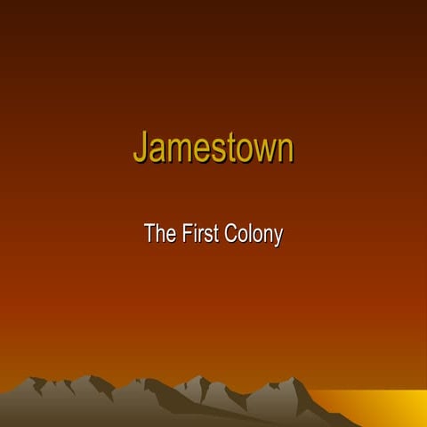 9 Jamestown | PPT | North America Travel | Travel Locations