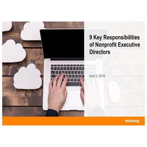 9 Key Responsibilities Of Nonprofit Executive Directors Pdf