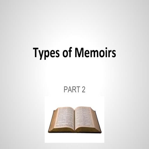 How to Write a Memoir | PPTX