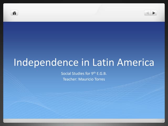 Latin American Revolutions, c. 1789-1830 | PPTX | South America Travel ...