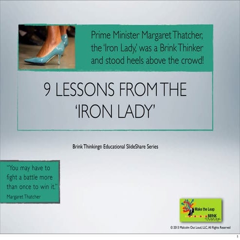 9 Lessons From The 'Iron Lady' | PDF