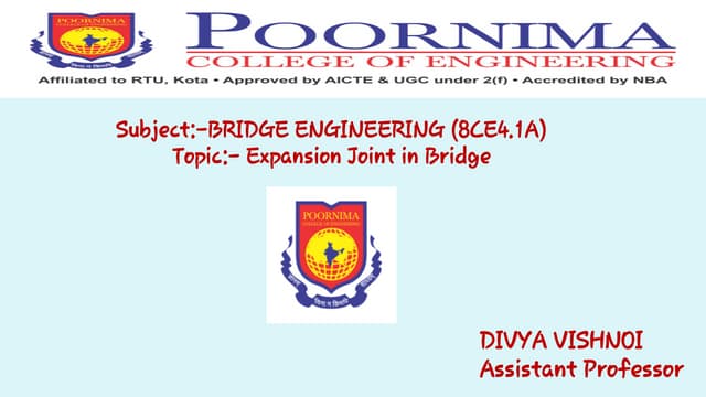 Joints in concrete | PPTX