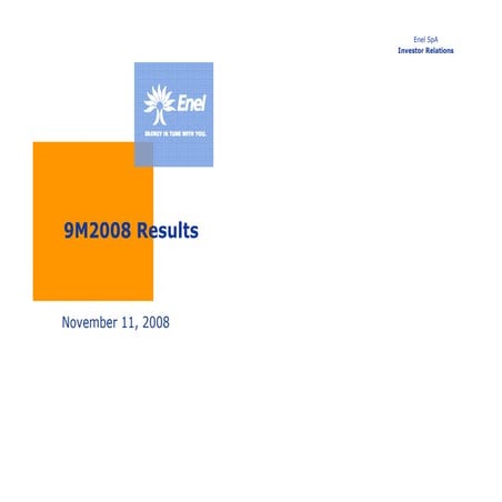 9M 2008 Results | PDF | Business Accounting & Finance | Business