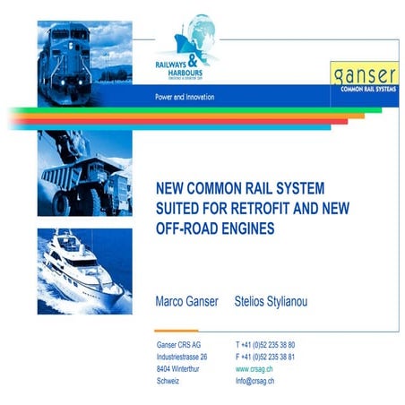 Common Rail System for retrofit and new off-road engines | PPT