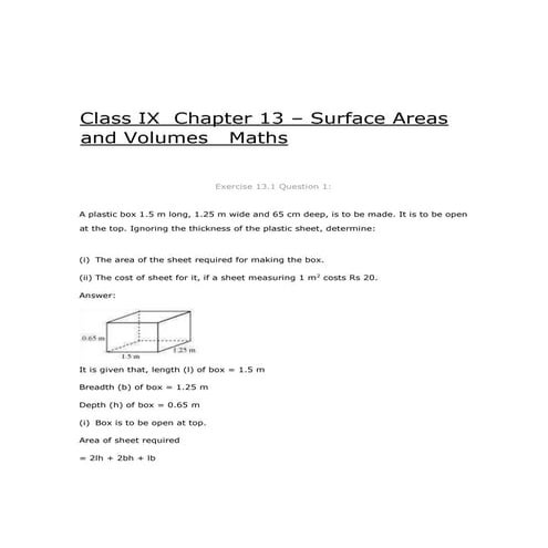 9Maths 13 Surface Areas and Volumes.pdf