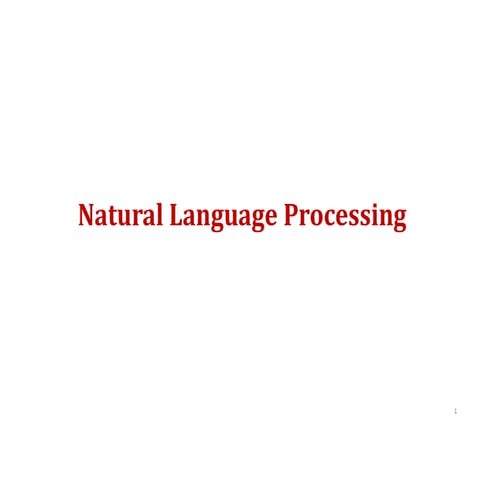 Natural Language Processing Algorithm Ppt 