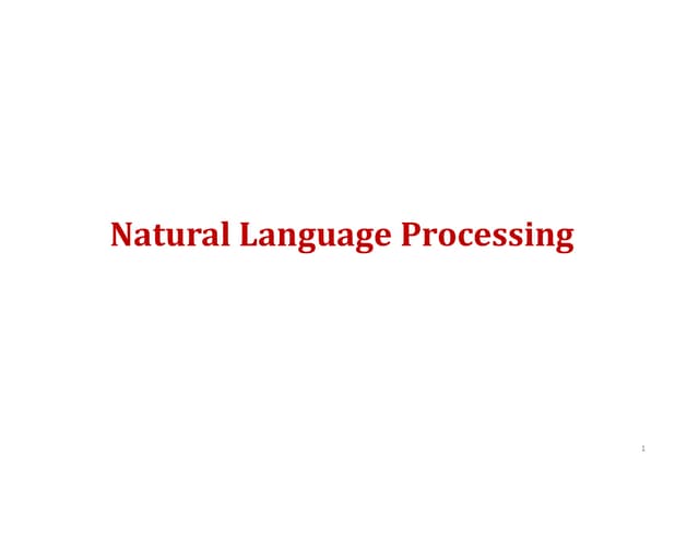 Natural Language Processing Algorithm Ppt