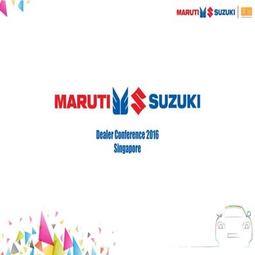 Maruti Dealer Conference - Singapore | PDF