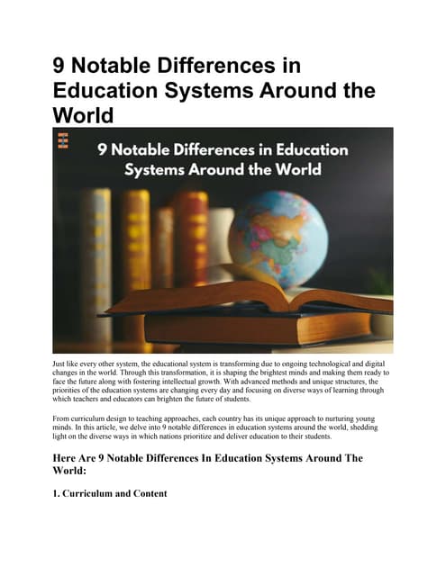 Which Countries Have Best Education System: A Comprehensive Guide | DOC