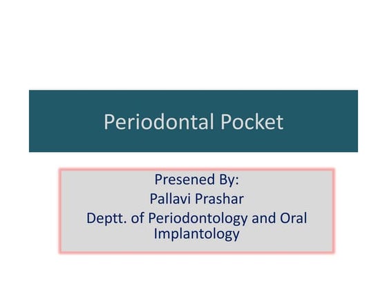 Peridontal pocket | PPT