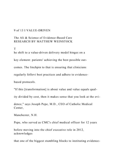 Evidence based Cancer care.pptx