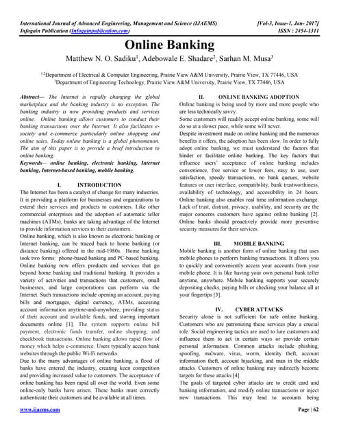 Online banking ppt | PPTX