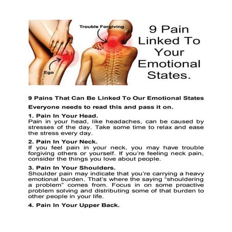 9 pains that can be linked to our emotional states | DOCX
