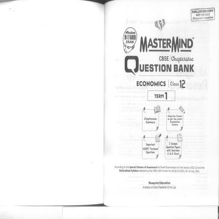 IMPORTANT NOTES OF ECONOMICS CLASS 12 | PDF