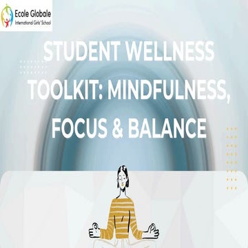 Student Wellness Toolkit: Mindfulness, Focus & Balance | PDF