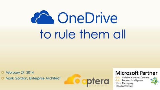 OneDrive Presentation | PPTX