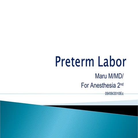 preterm labor | PPT