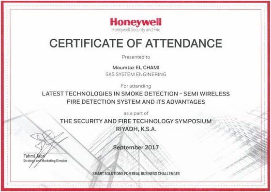 Honeywell certificate | PPT