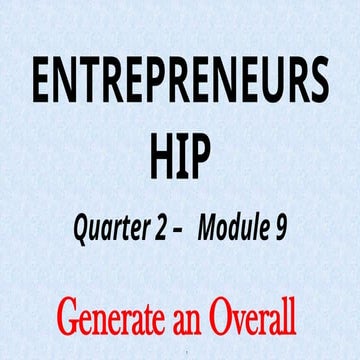 Entrepreneurship powerpoint presentation | PPTX