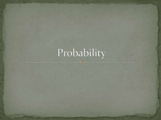 Probability | PPT
