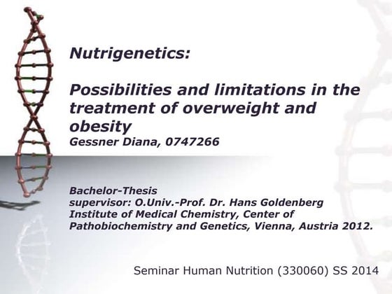 Nutrigenomics | PPTX | Nutrition | Healthy Living