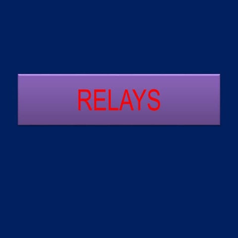 A Detailed presentation on RELAYS in Conventional Locomotives. | PPTX