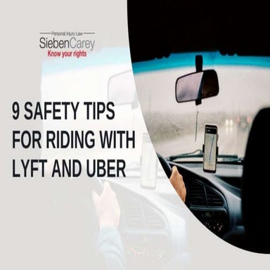 9 Safety Tips For Riding With Lyft And Uber | PDF