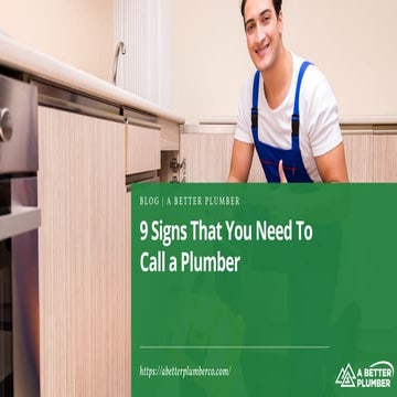 9 signs that you need to call a plumber | PPT