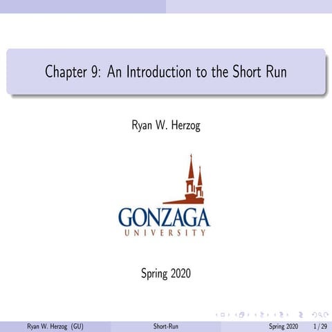 Chapter 9 - Introduction to the Short Run | PDF