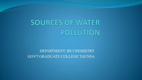 SOURCES OF WATER POLLUTION.pptx