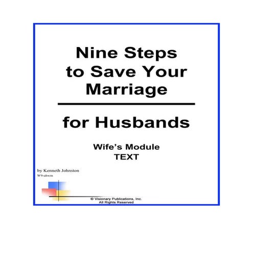 9 steps for saving your marriage for husband | PDF