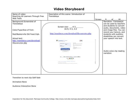 18 storyboard | PPT