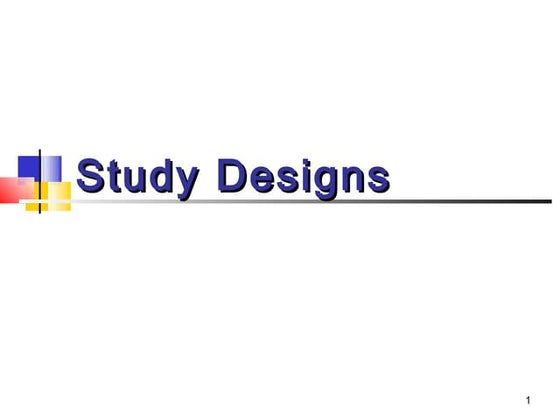 Study designs | PPTX