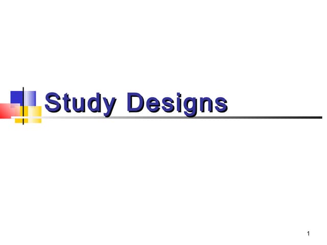Study designs | PPTX