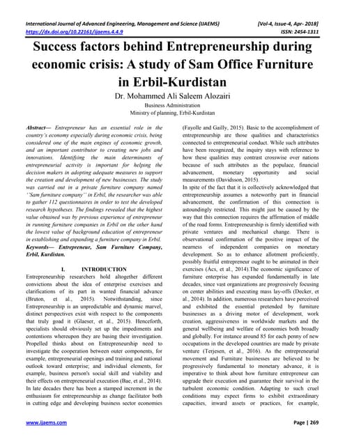 Entrepreneurial Management A Literature Review | PDF