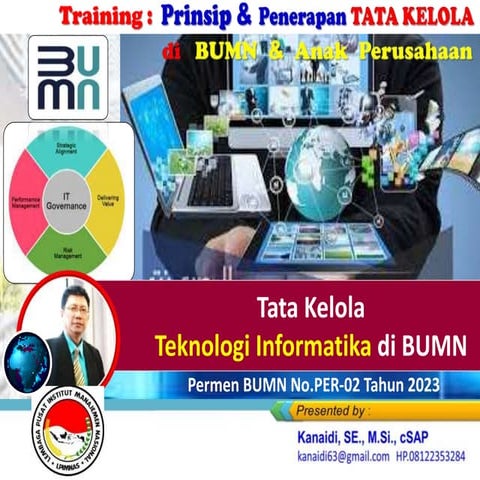 Tata Kelola Teknologi Informasi (TI) di BUMN (Permen BUMN No.Per-2 ...