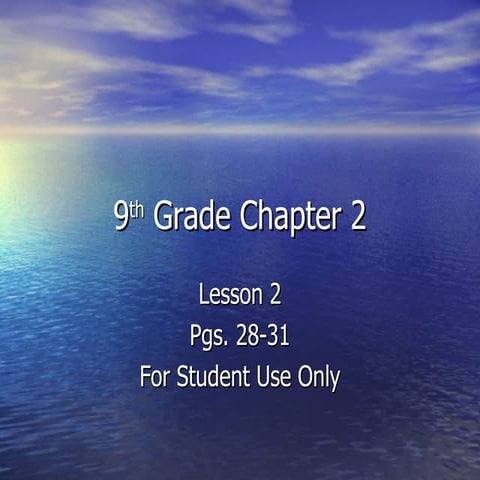 9th Grade Chapter 2 Lesson 2 | PPT | Geography | Science