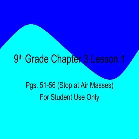 9th Grade Chapter 3 Lesson 1 | PPT