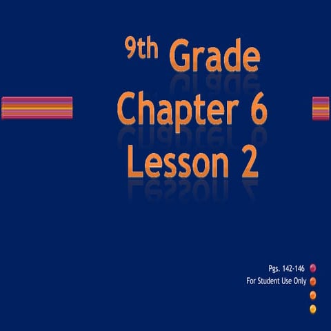 9th Grade Chapter 6 Lesson 2 Slideshare | PPT | Chemistry | Science