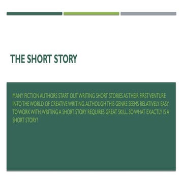 this is a short story, read at your own risk | PPTX